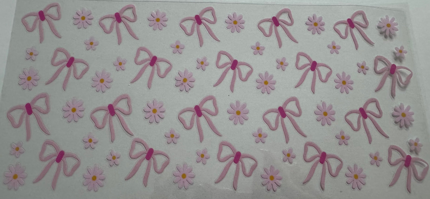 Bows and Flower symbols 16oz Uv DTF Wrap – Sundae Customs