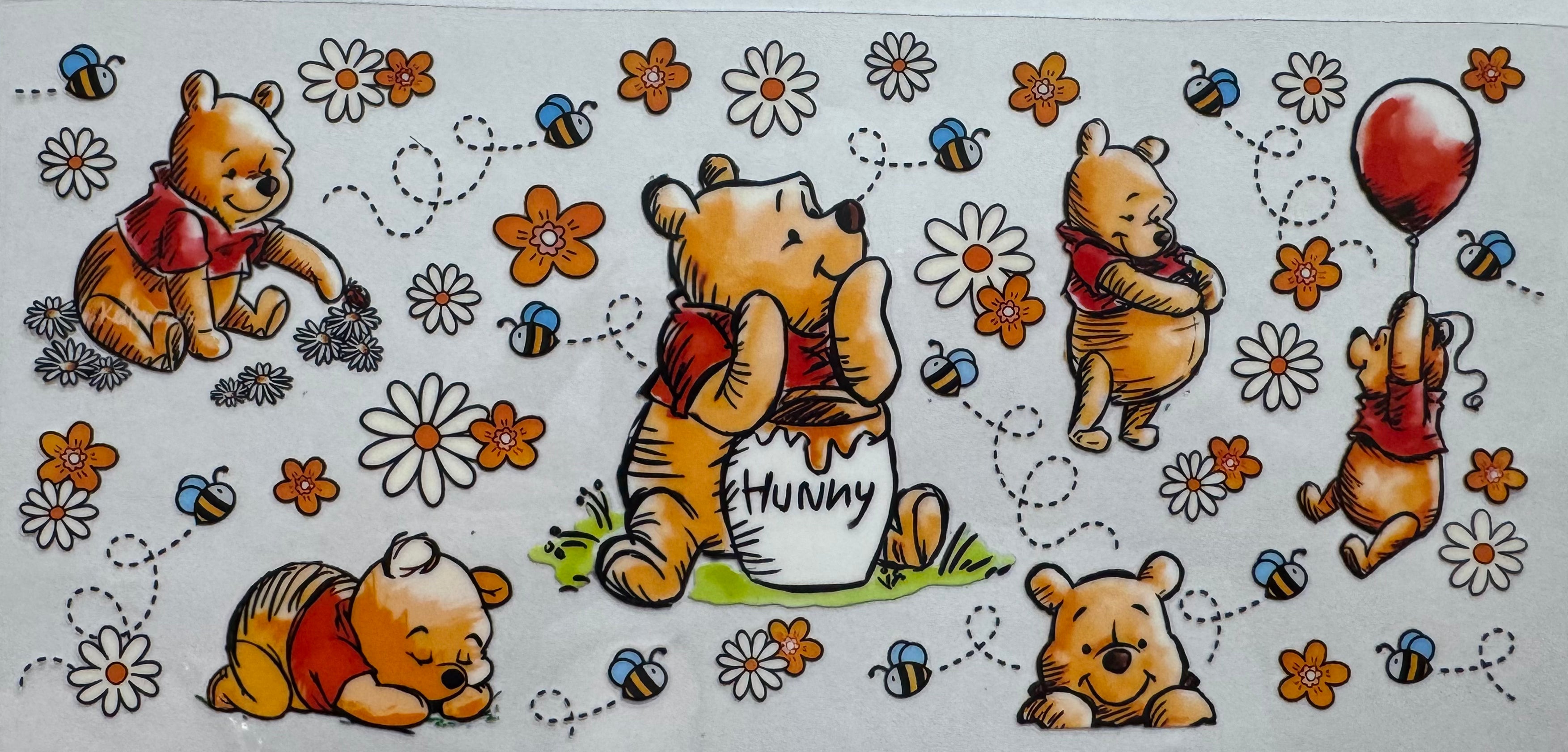 Winnie the Pooh with his honey 16oz Uv DTF Wrap – Sundae Customs