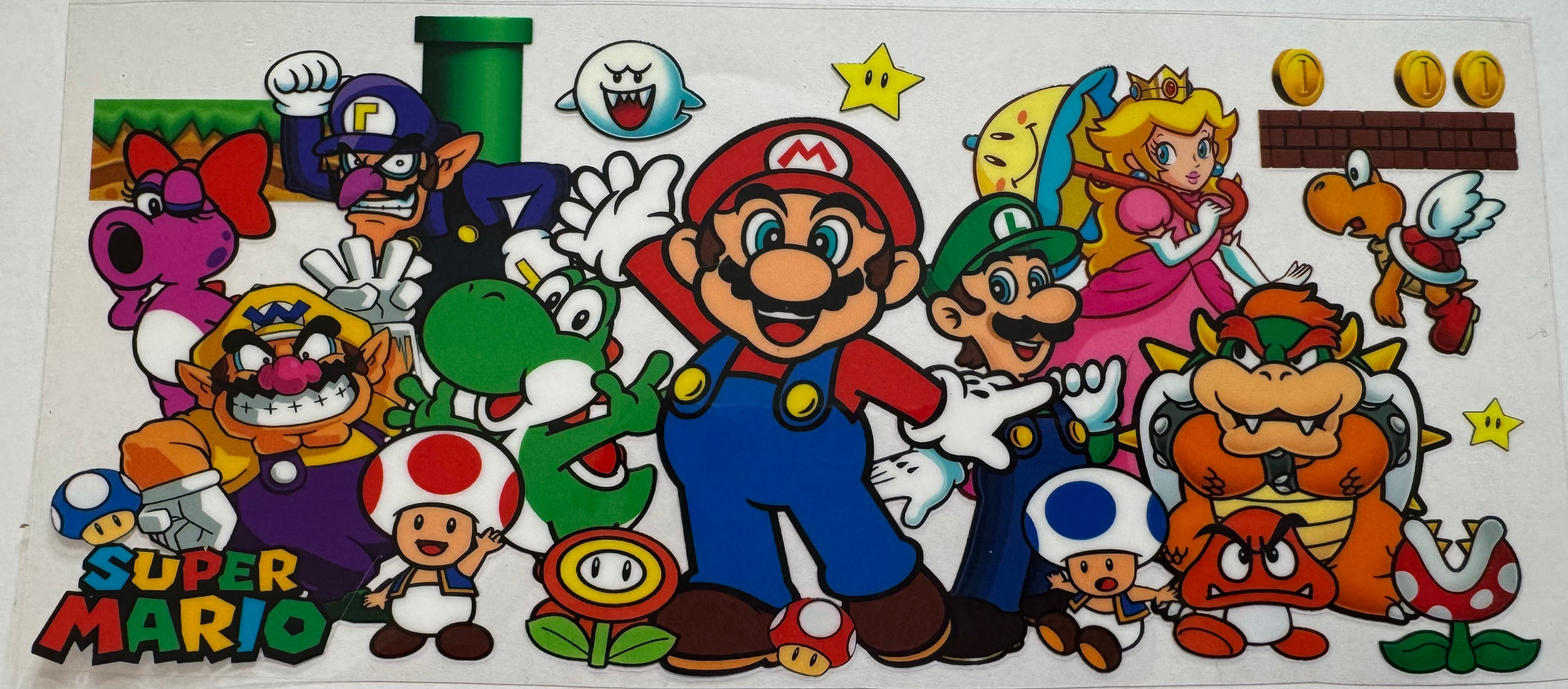 Mario 16oz Uv DTF Wrap – Sundae Customs